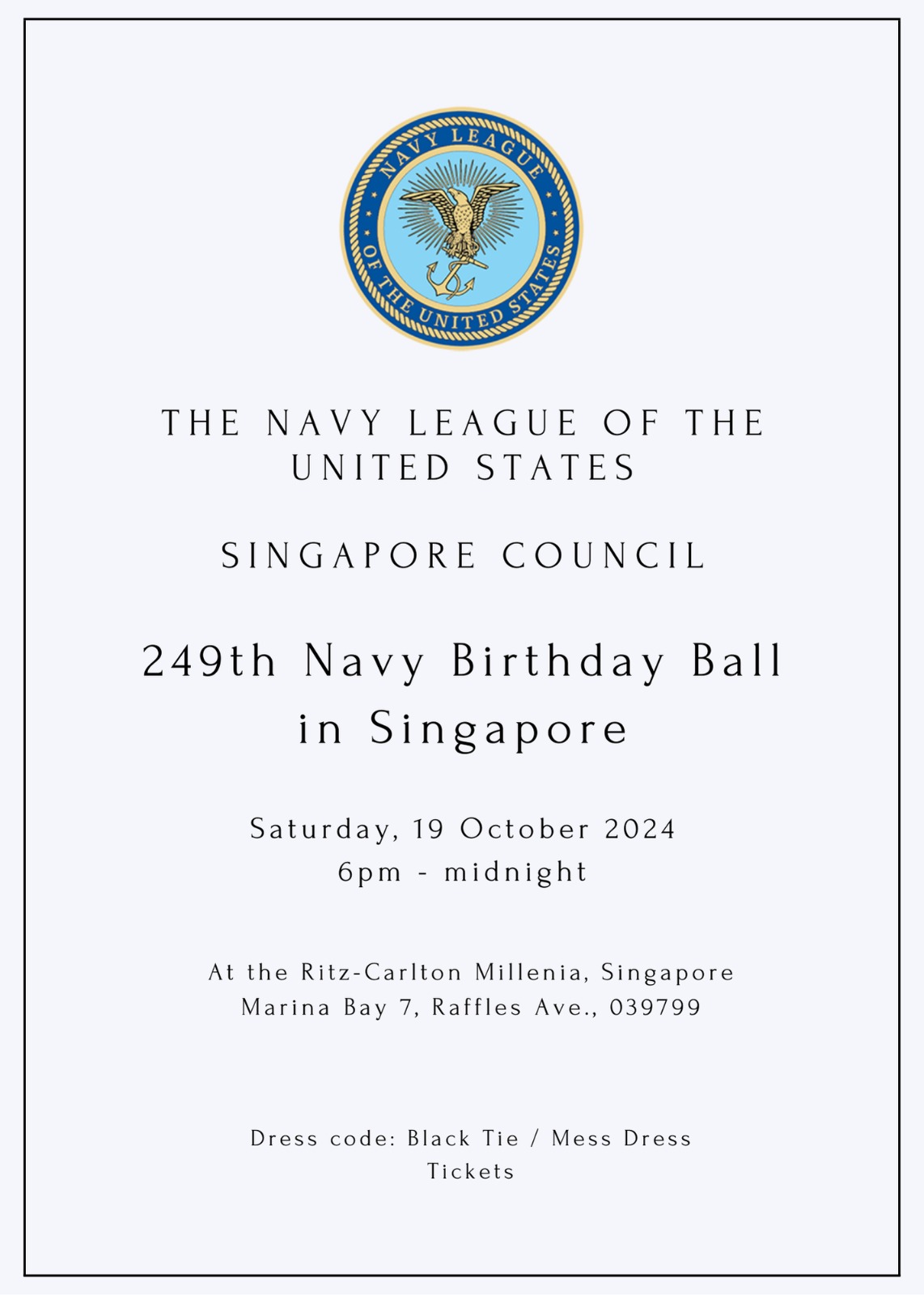 249th U.S. Navy Birthday Ball 2024