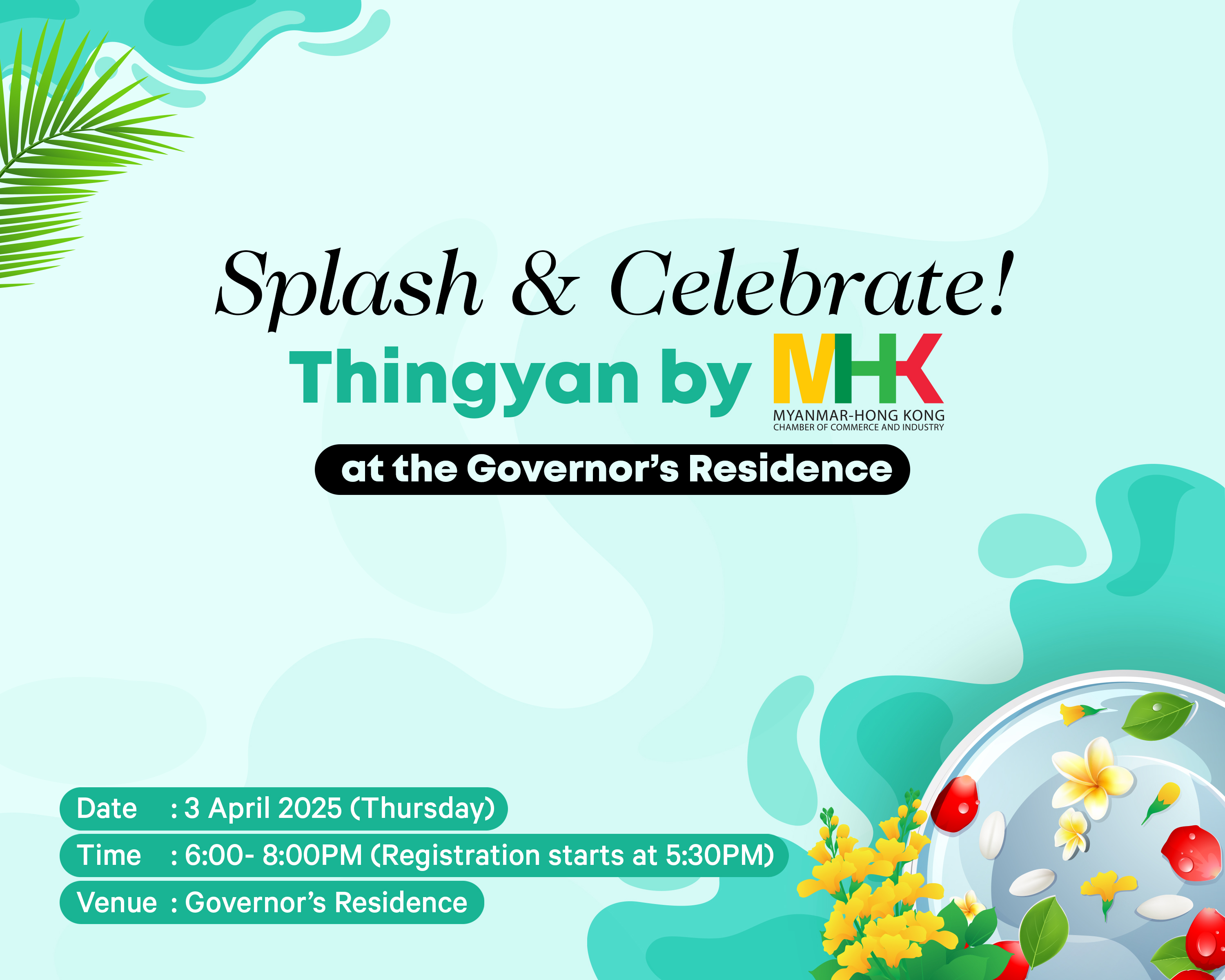 Splash and Soirée: Thingyan at the Governor’s Residence
