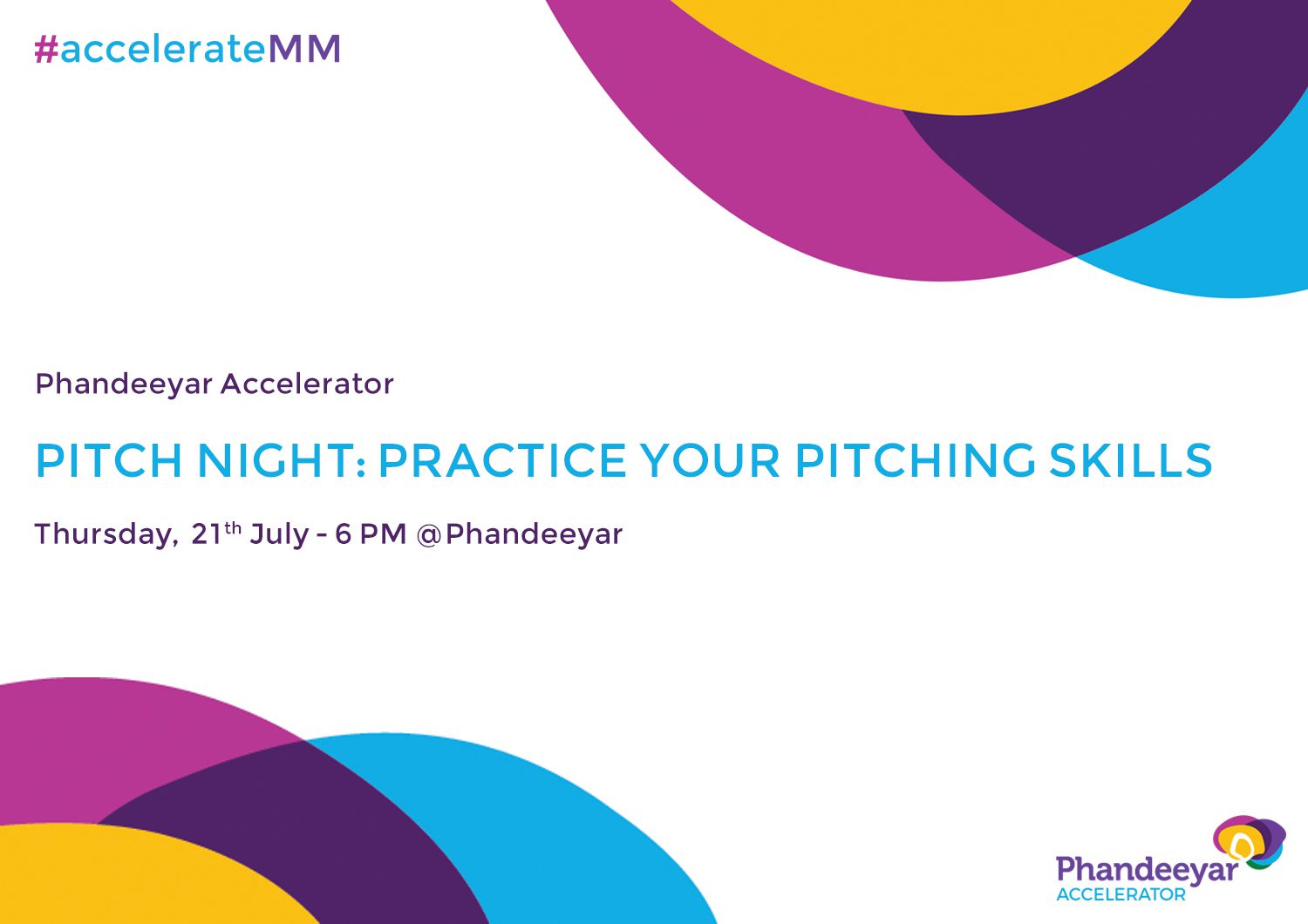 Pitch night: Practice your pitching skills Registration, Myanmar ...