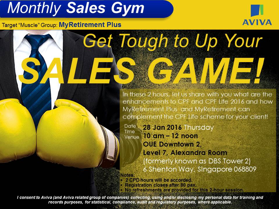 Monthly Sales Gym: Get Tough to Up Your SALES GAME! (28 Jan 2016 - AM ...