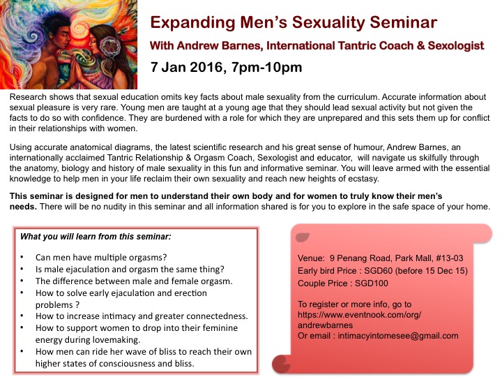 Expanding Men's Sexuality Seminar