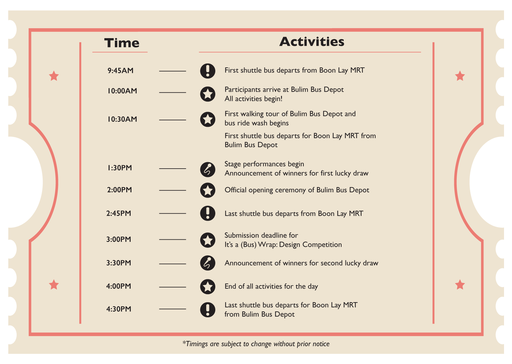 Event Programme - A Bulim Carnival Day