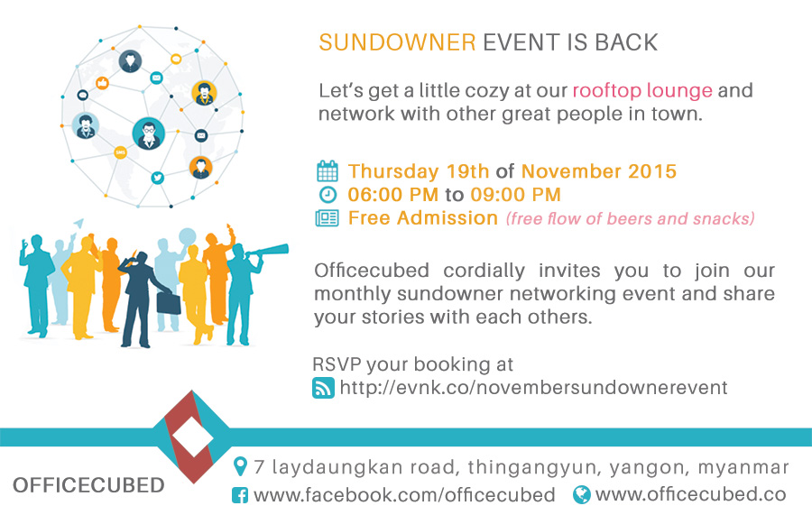 November Sundowner Event Registration, Myanmar - EventNook