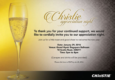 Christie Appreciation Night Event