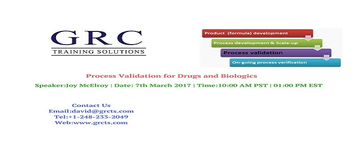 Process Validation for Drugs