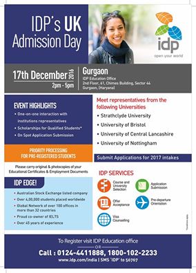 IDP's UK Admission Day