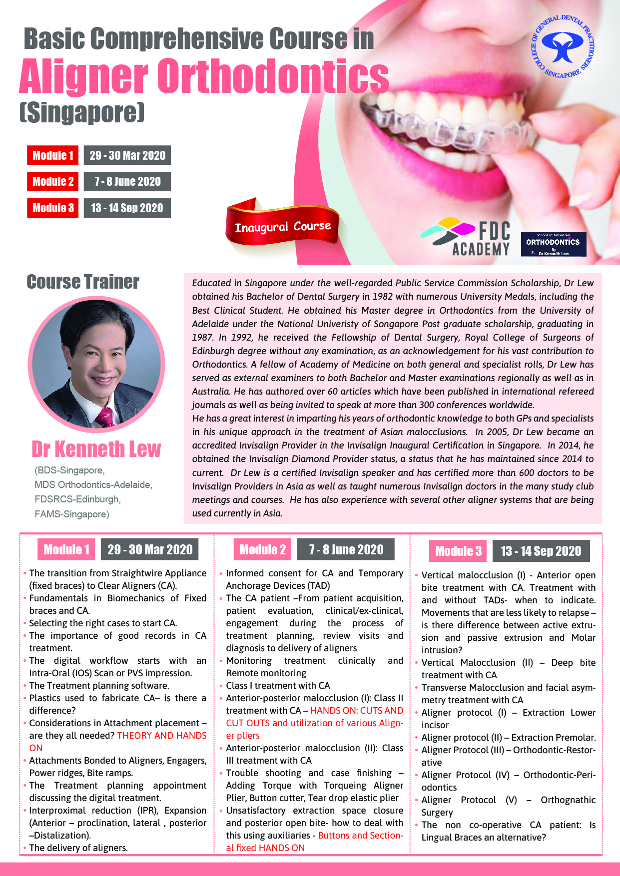 Basic Course in Aligner Orthodontic Module 2 - Day 1