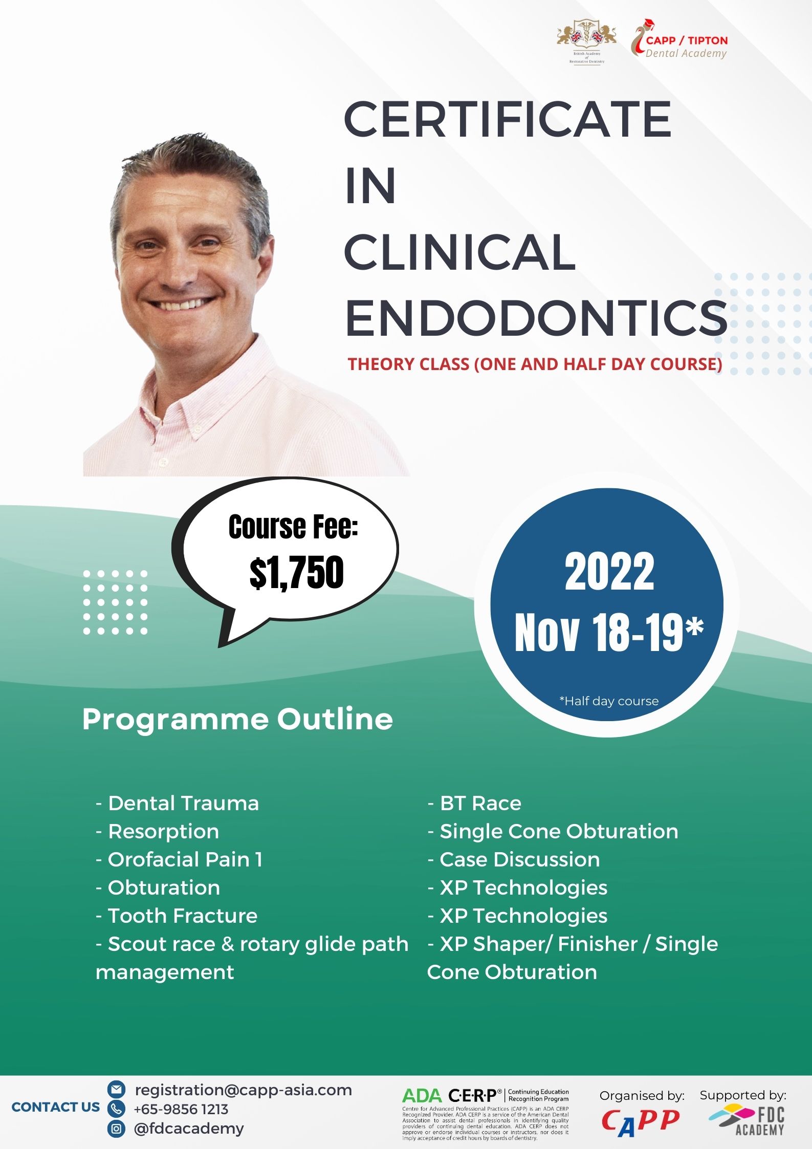 CERTIFICATE in Clinical Endodontics (Module 3) Theory Class